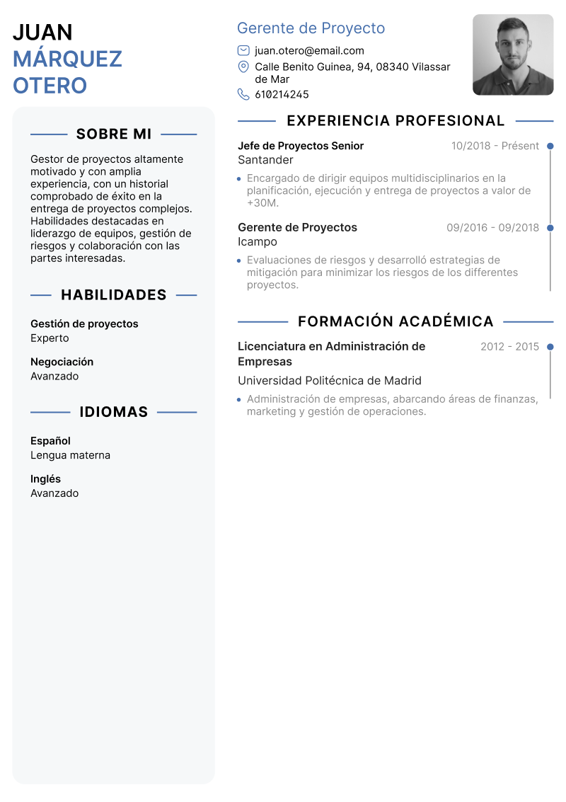 Crea tu CV en línea rápidamente | Ideal-CV