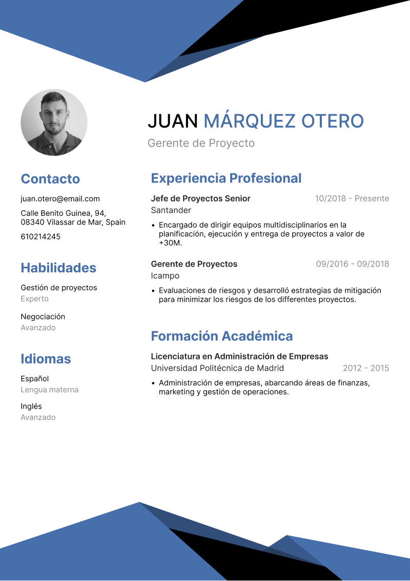 Crea tu CV en línea rápidamente | Ideal-CV