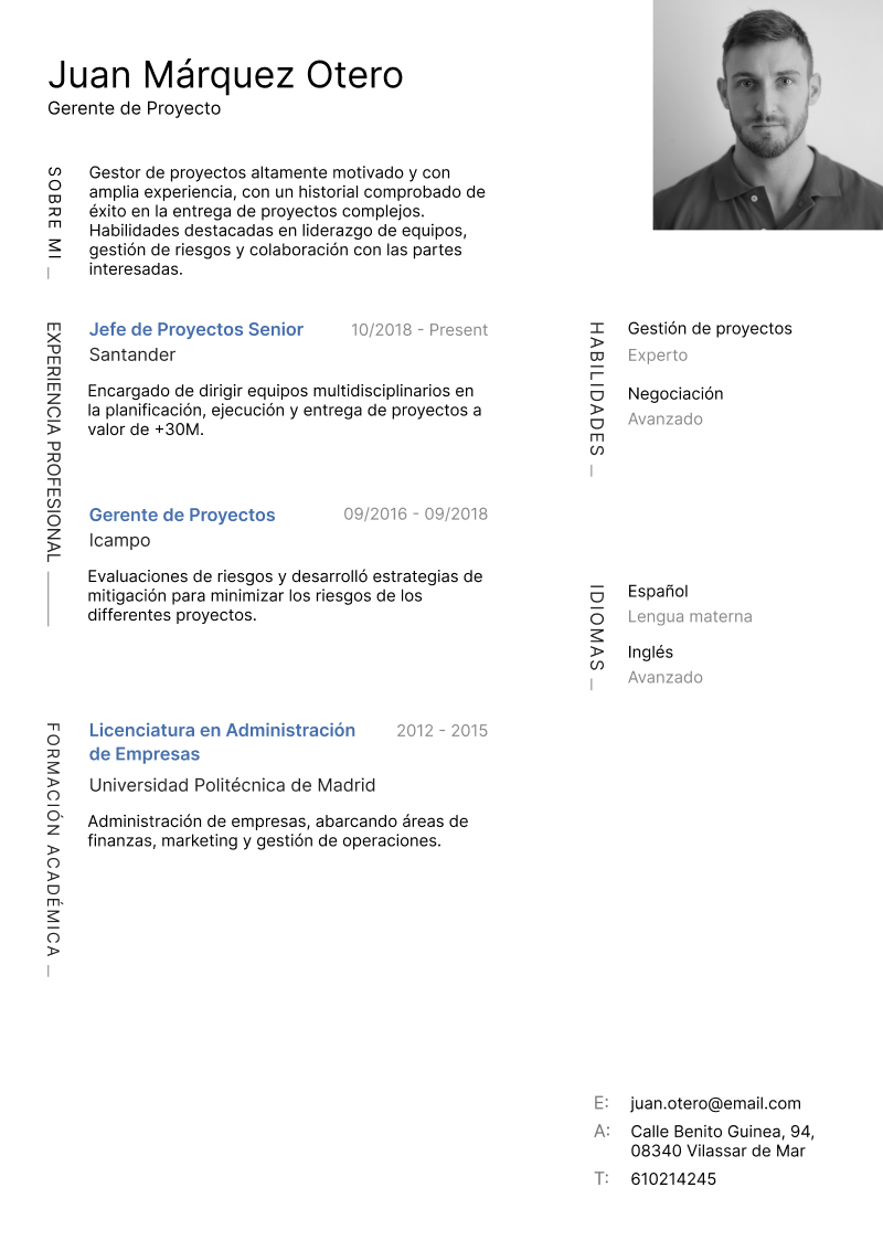 Crea tu CV en línea rápidamente | Ideal-CV